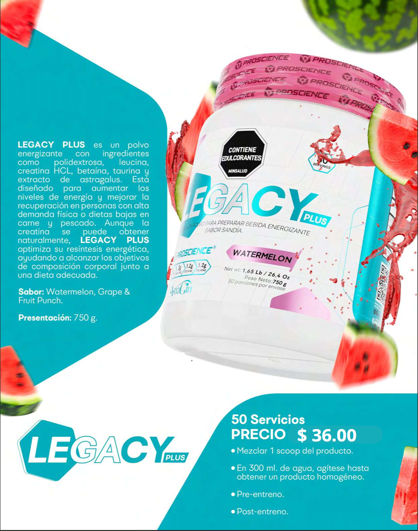Legacy Plus, creatina HCL – Mi tienda